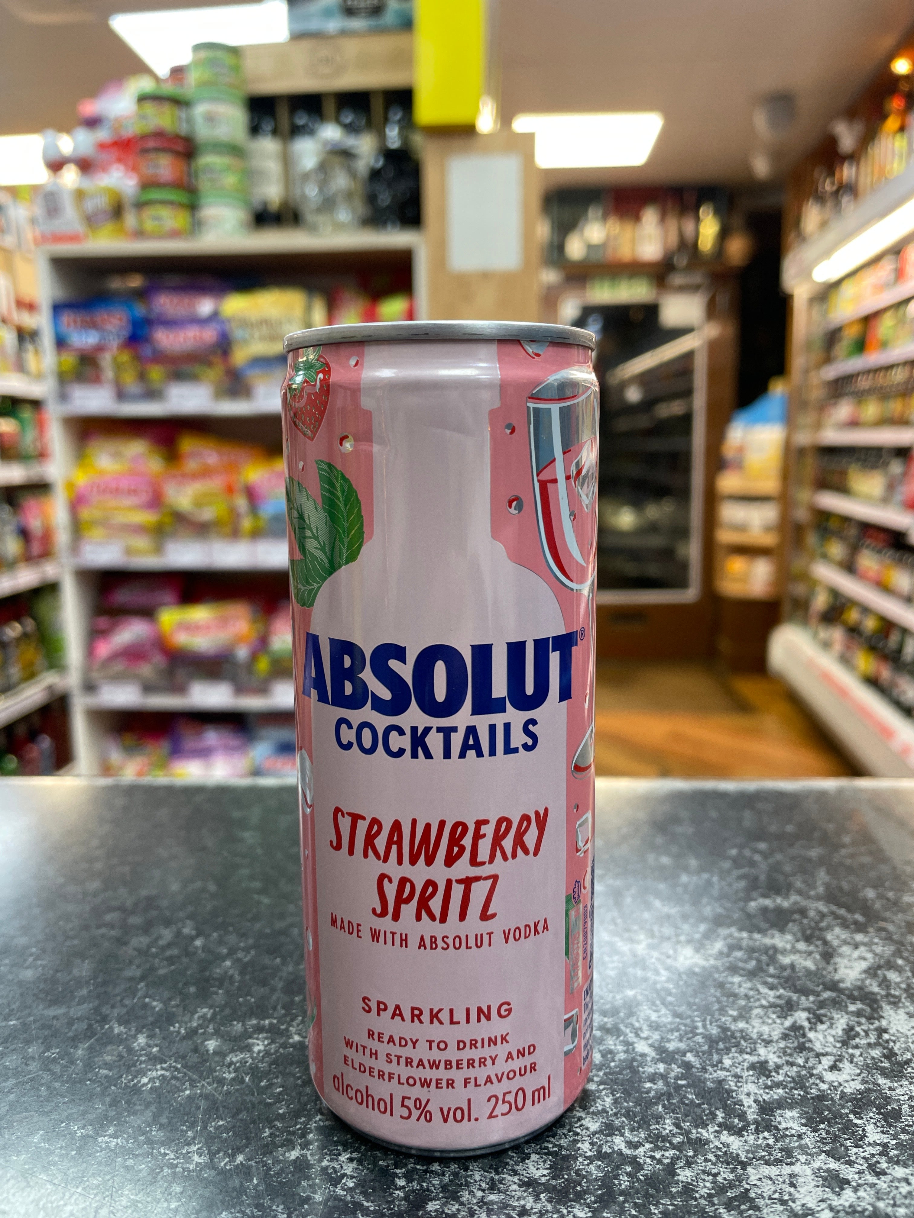 Absolut Cocktails Strawberry Spritz Can 250ml – Billericay Wines